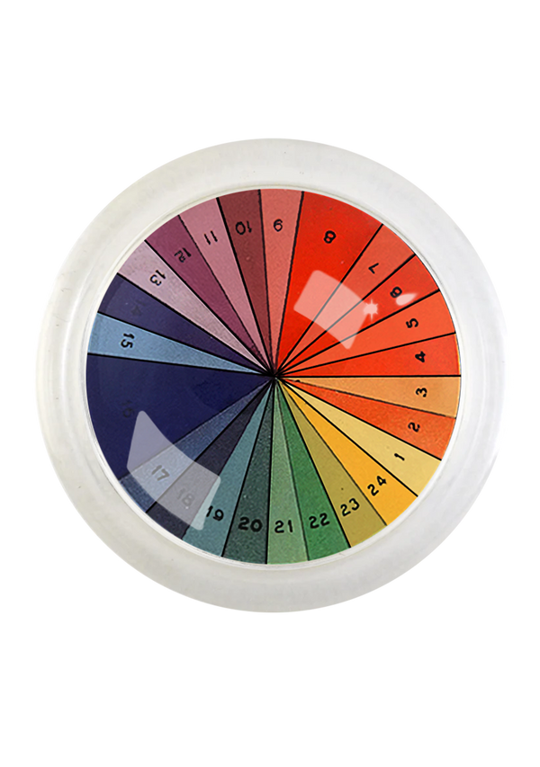 Color Spectrum Study 4" Round Glass Coaster - Bensgarden.com