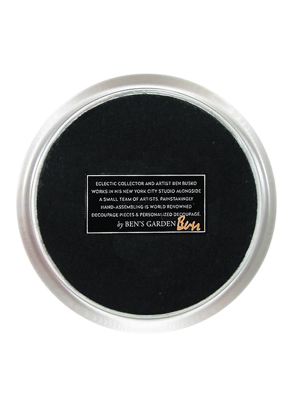 #3 Bee 4" Round Glass Coaster - Bensgarden.com
